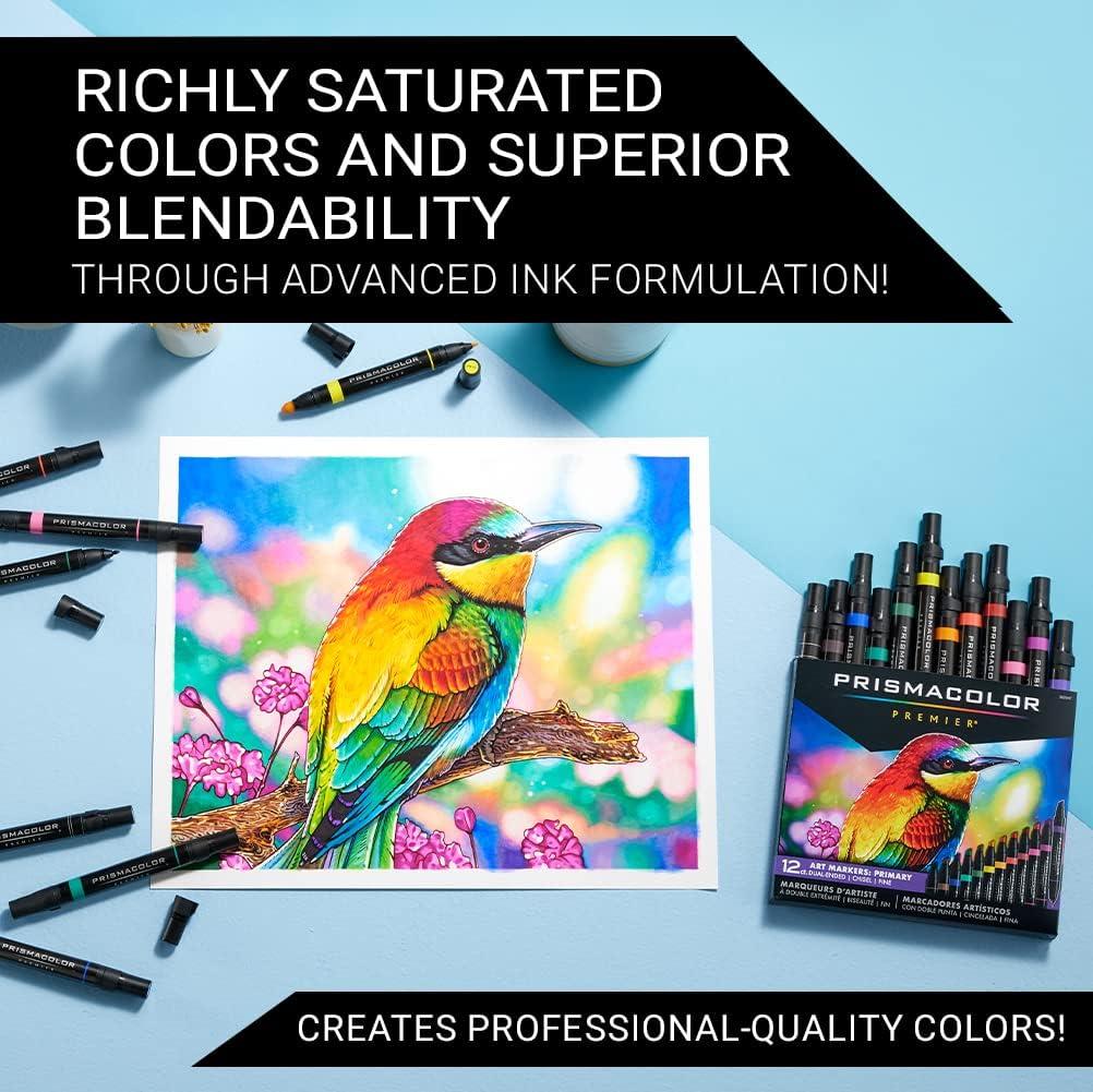 Prismacolor Premier Double-Ended Art Markers Fine And Chisel Tip Manga ...