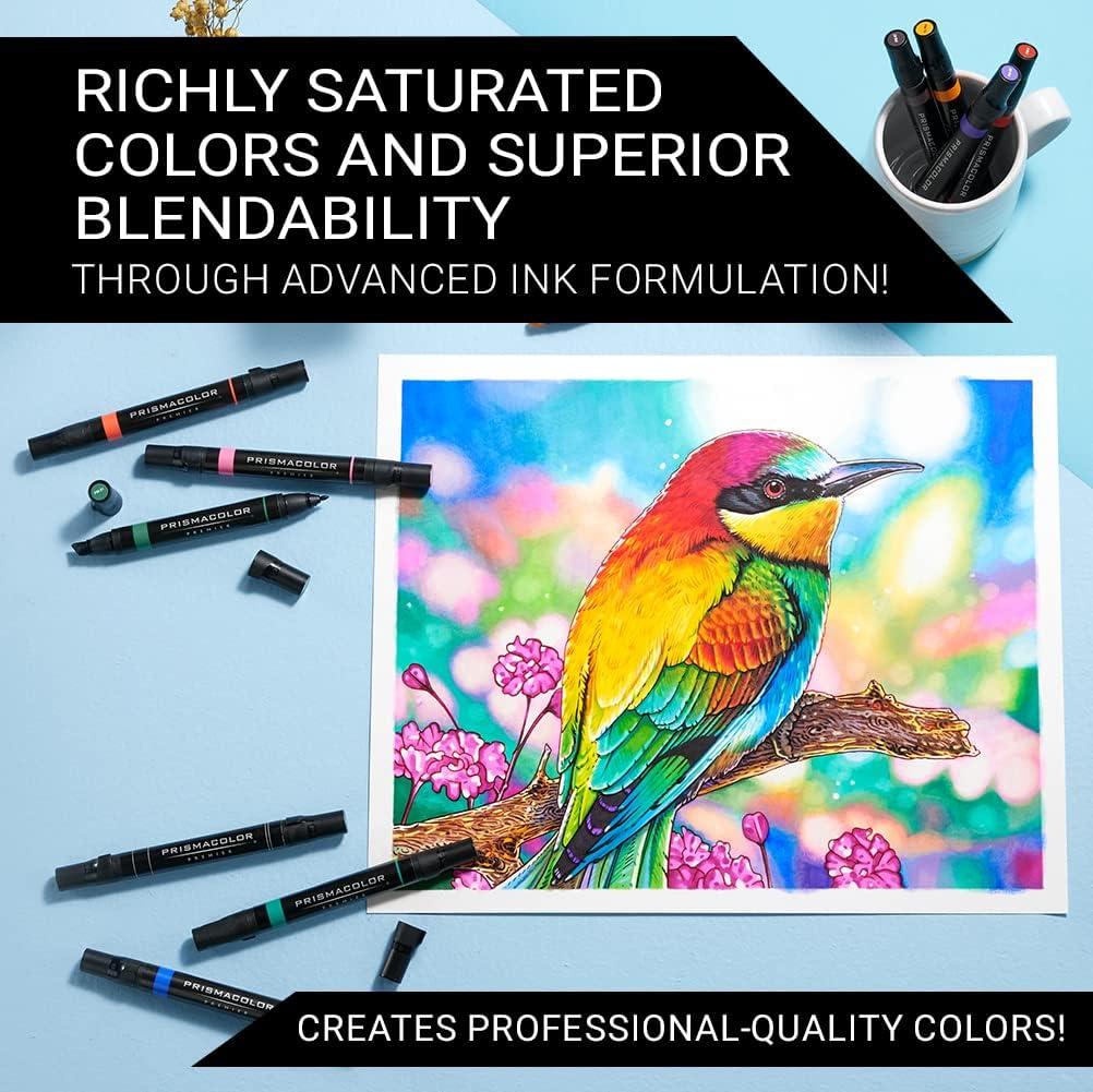 Prismacolor Premier Dual-Ended Art Markers Alcohol Marker Set 72 Count ...