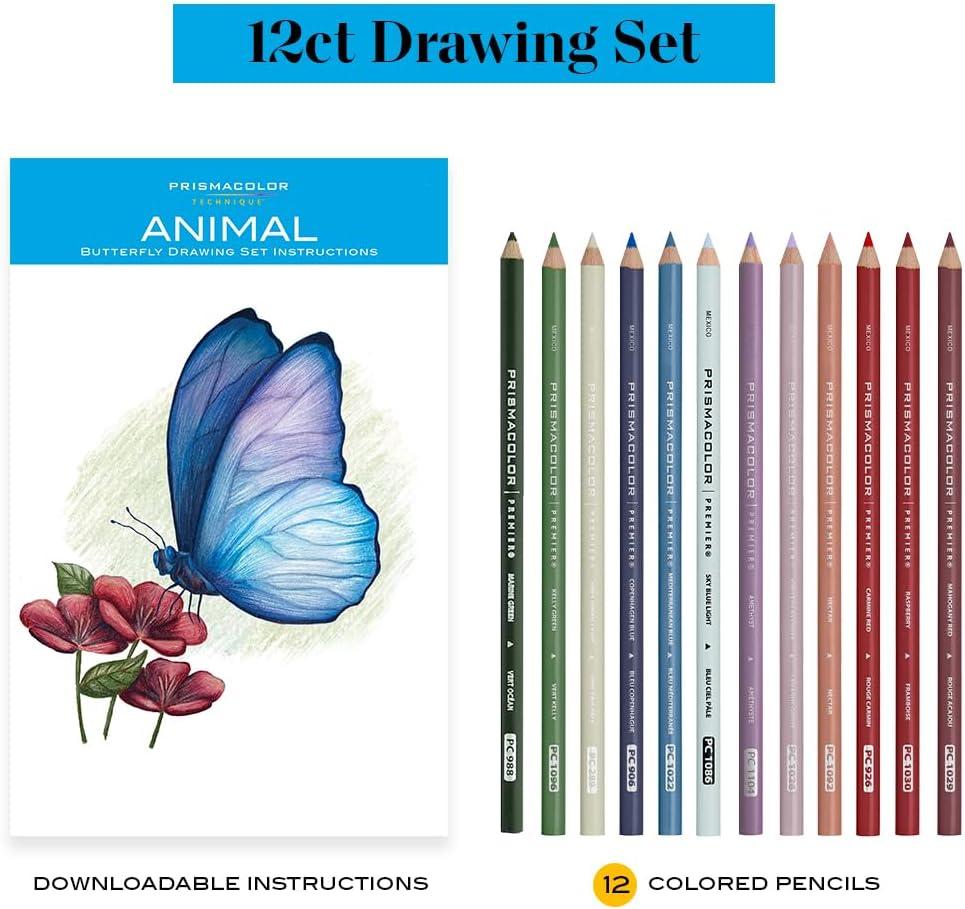 Prismacolor Technique Animal Drawing Set, Includes Colored Pencils and ...